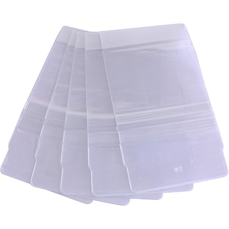 Bright Ideas 198 x 310mm Clear Slip-on Adjustable Book Cover Jackets ...