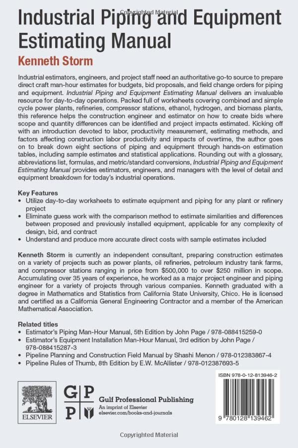 Snapklik.com : Industrial Piping And Equipment Estimating Manual
