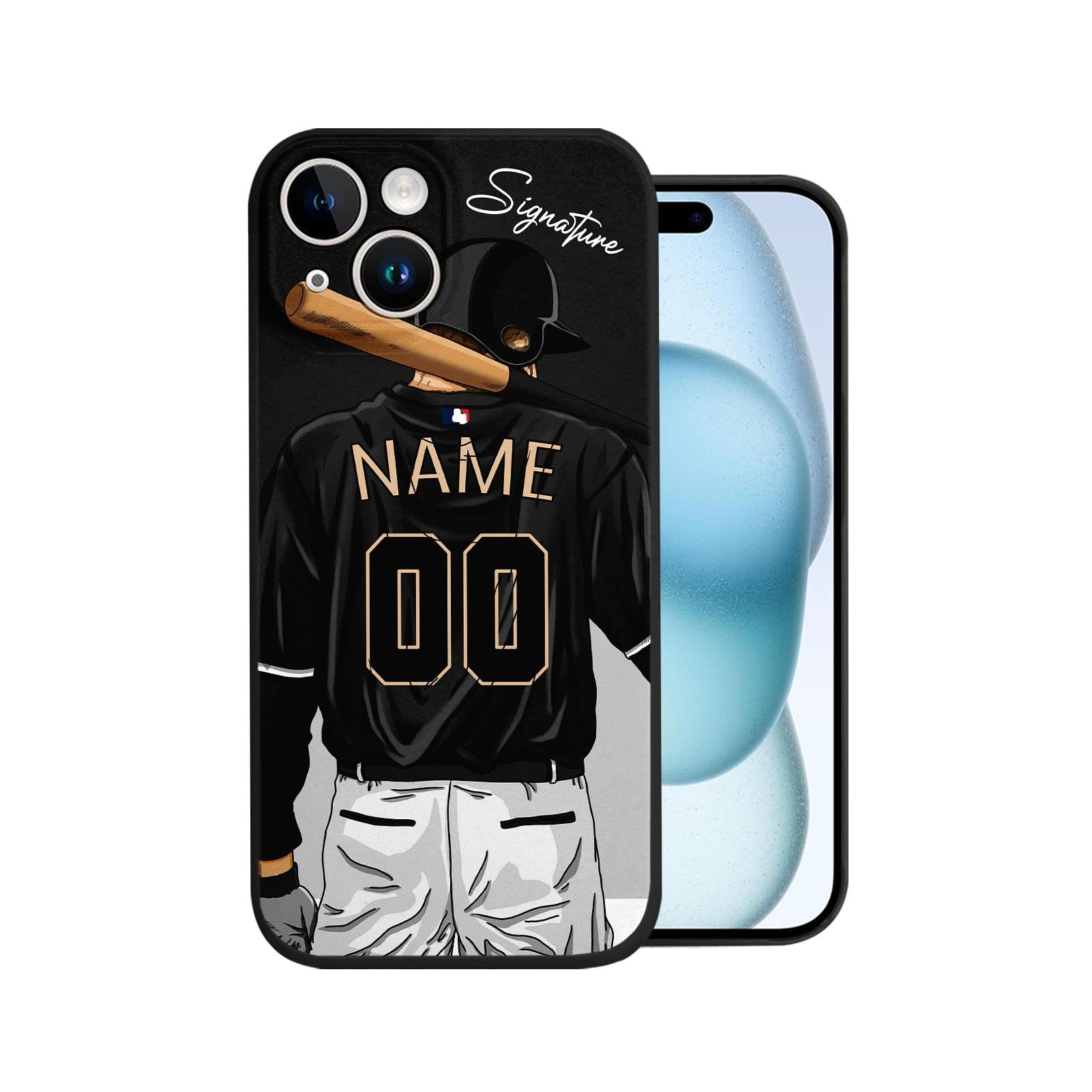 Amazon.com: Susavivid Custom Baseball Jersey Phone Case with Name and ...