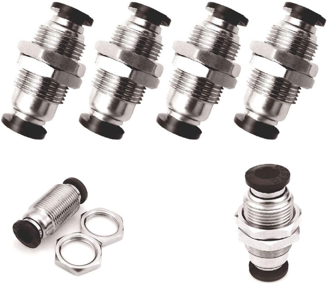 Amazon.com: 4mm OD Push to Connect Fitting Push in Connector 1/4 NPT ...