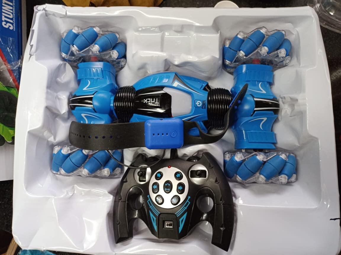 TONEY RC Stunt Car, 4WD 2.4GHz Remote Control Gesture Sensor Toy ...