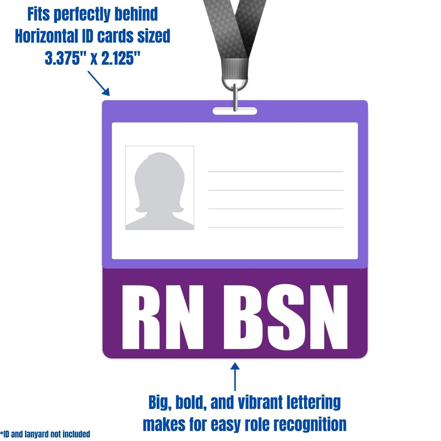 Snapklik.com : RN BSN Badge Buddy (Purple) - Heavy Duty Badge Tags For ...