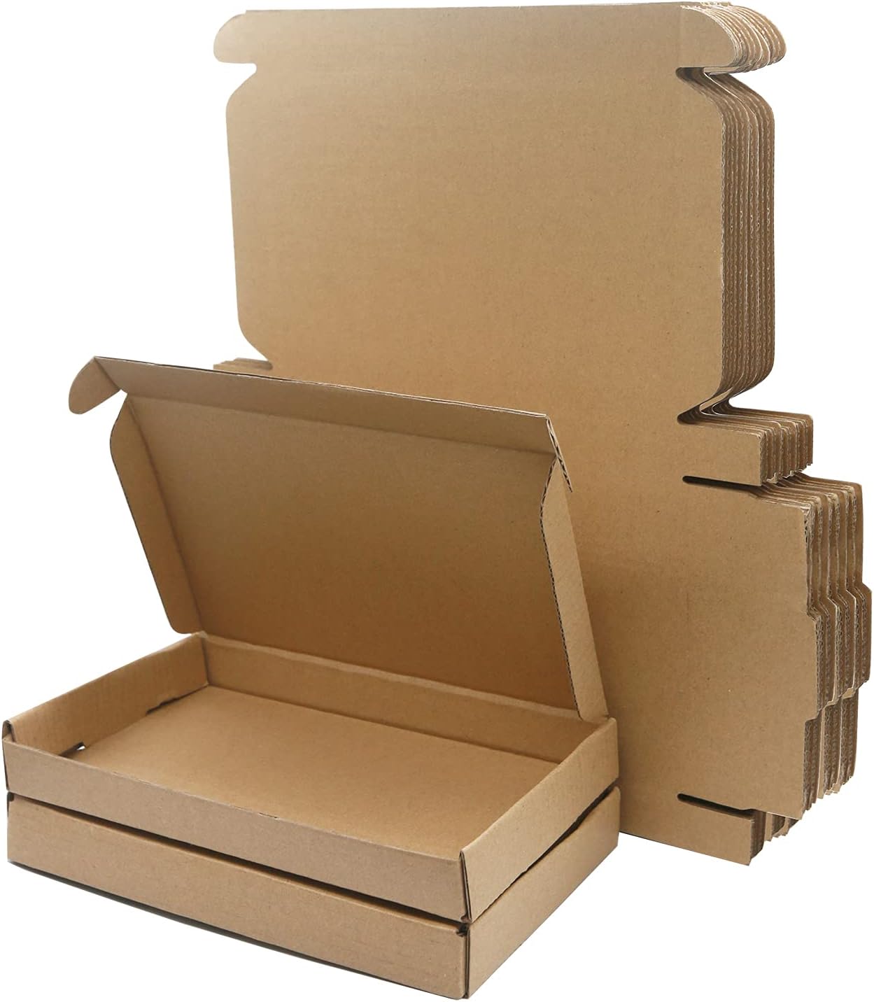 Corrugated Cardboard Shipping Boxes, 10x10x2cm Royal Mail Letter PiP ...