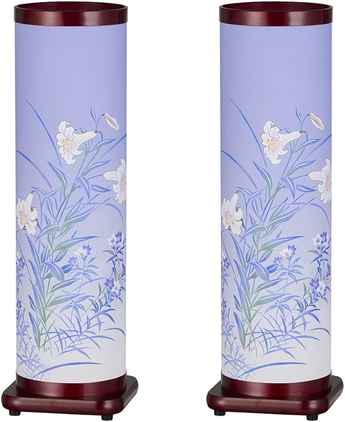 Amazon｜仏壇屋 滝田商店 盆提灯 お盆 提灯 LED コードレス 回転行灯 のどか 桜調 3781-K-2 一対セット(2個) 高さ49cm×巾15cm ミニサイズ 証明書付｜盆提灯 ...