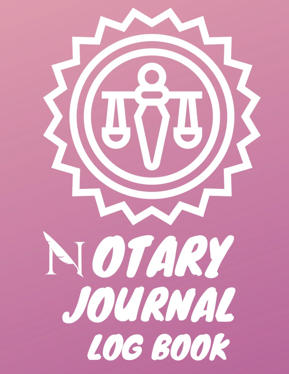 Notary Journal Log Book Pink: Modern Official Notary Log Book To Record ...