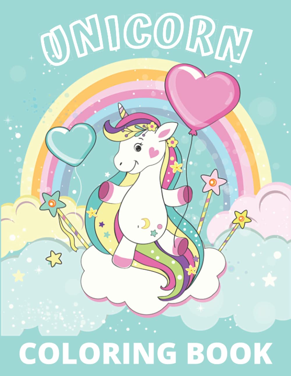 Buy UNICORN COLORING BOOK: A Magical Unicorns Coloring Pages, Cute and ...