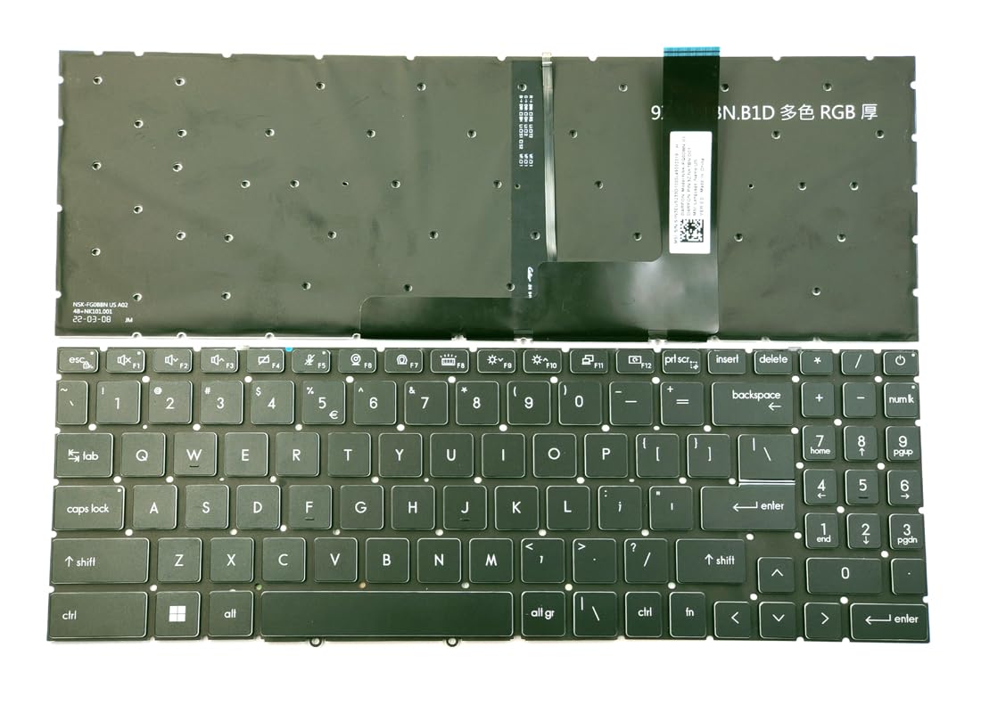 Amazon.com: Replacement Backlit Keyboard for MSI Pulse GL66 GL66-11UCK ...