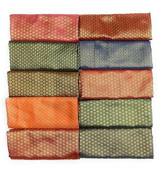 Buy Timatim Women's Multicolor Unstitched Blouse Materials 1 Meters ...