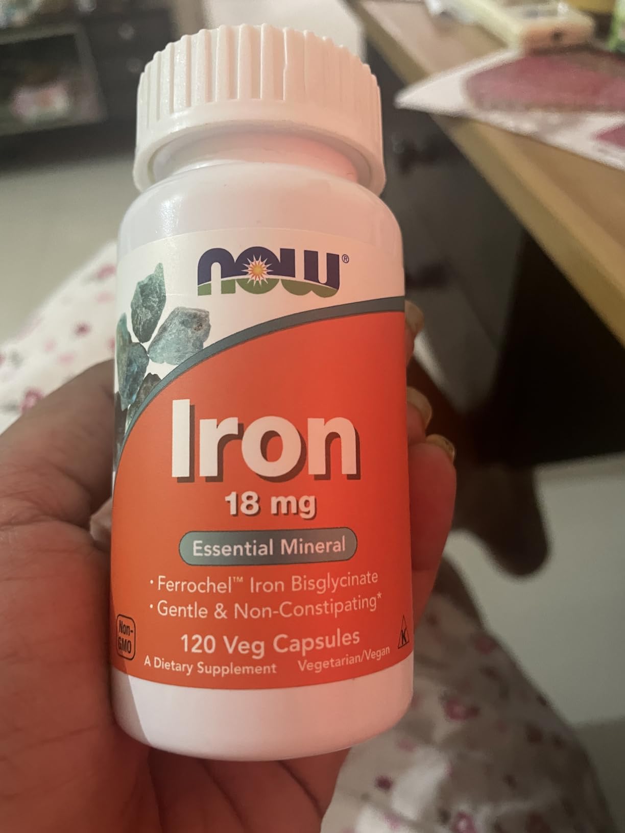 Now Foods, Iron, 18 mg, 120 Vcaps : Amazon.in: Health & Personal Care