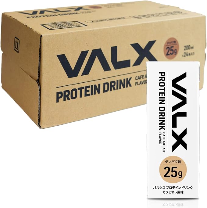 Amazon | VALX PROTEIN DRINK プロテインドリンク カフェオレ風味 24本セット | VALX | マルチプロテイン