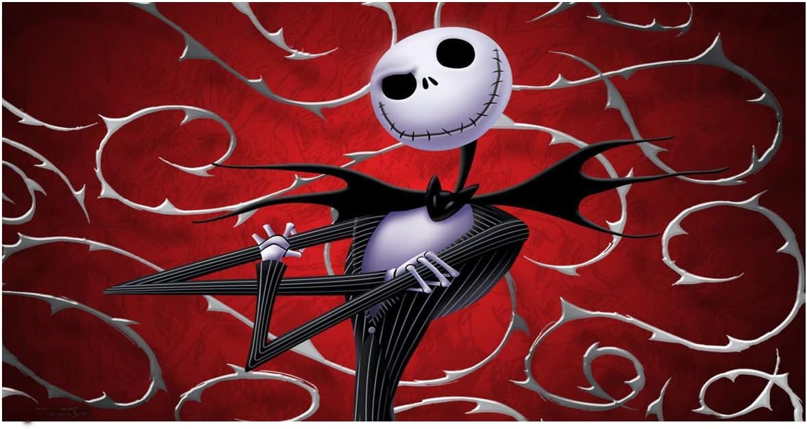 Amazon.com: Jack Skellington Scream Scary Red Halloween Nightmare ...