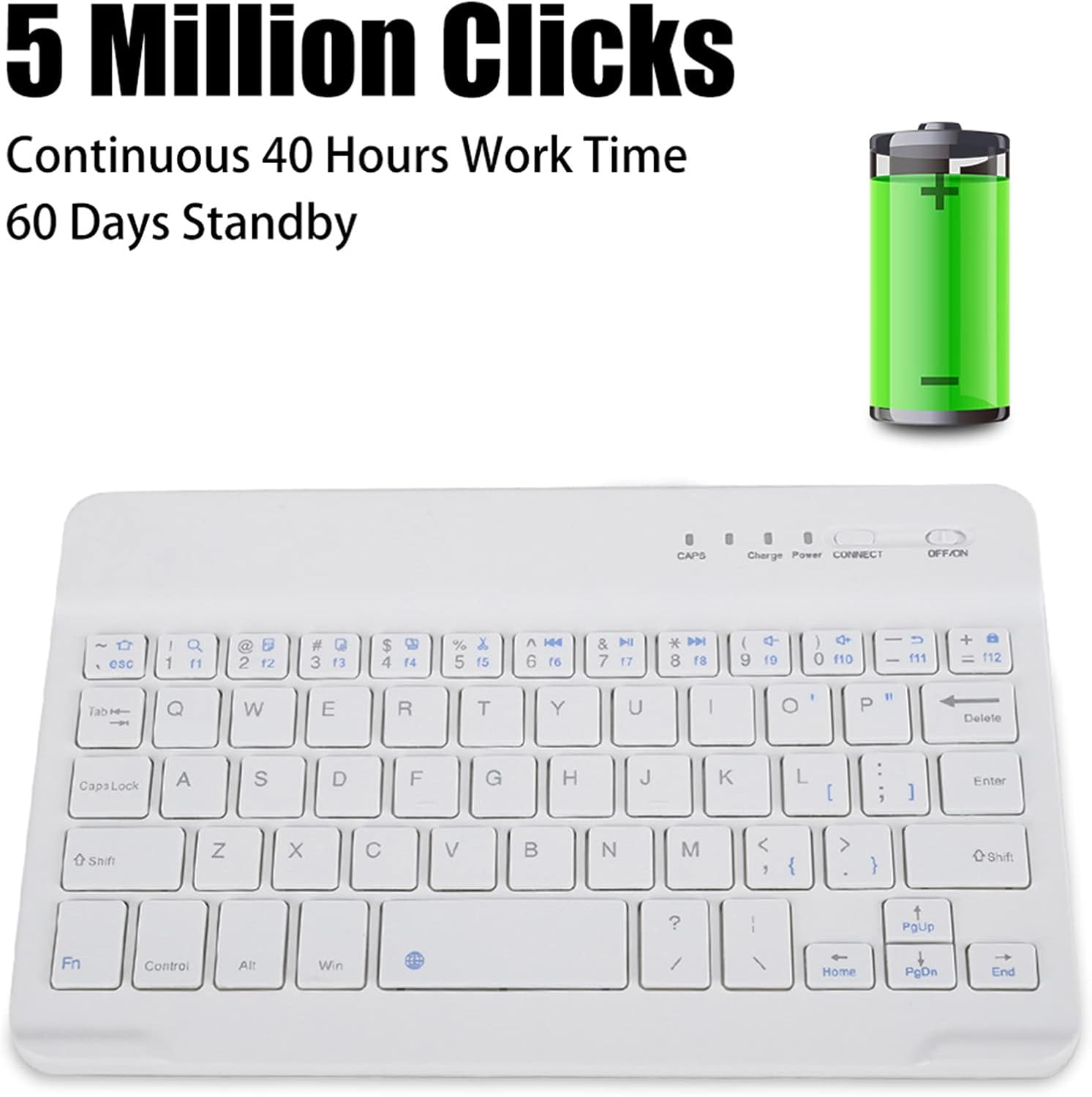 Dpofirs 7-Inch Mini Universal Bluetooth Keyboard (Model ...