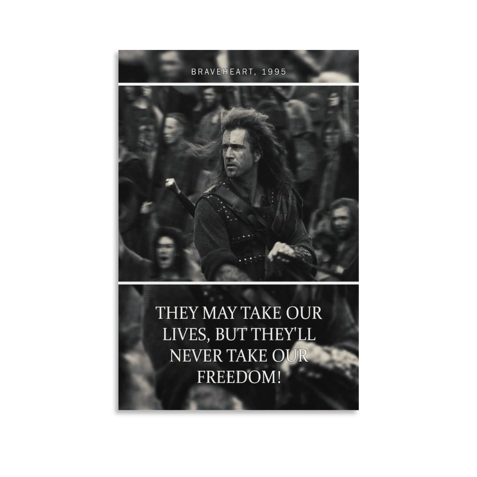 Braveheart Quotes Freedom No507 My Braveheart Minimal Movie Poster
