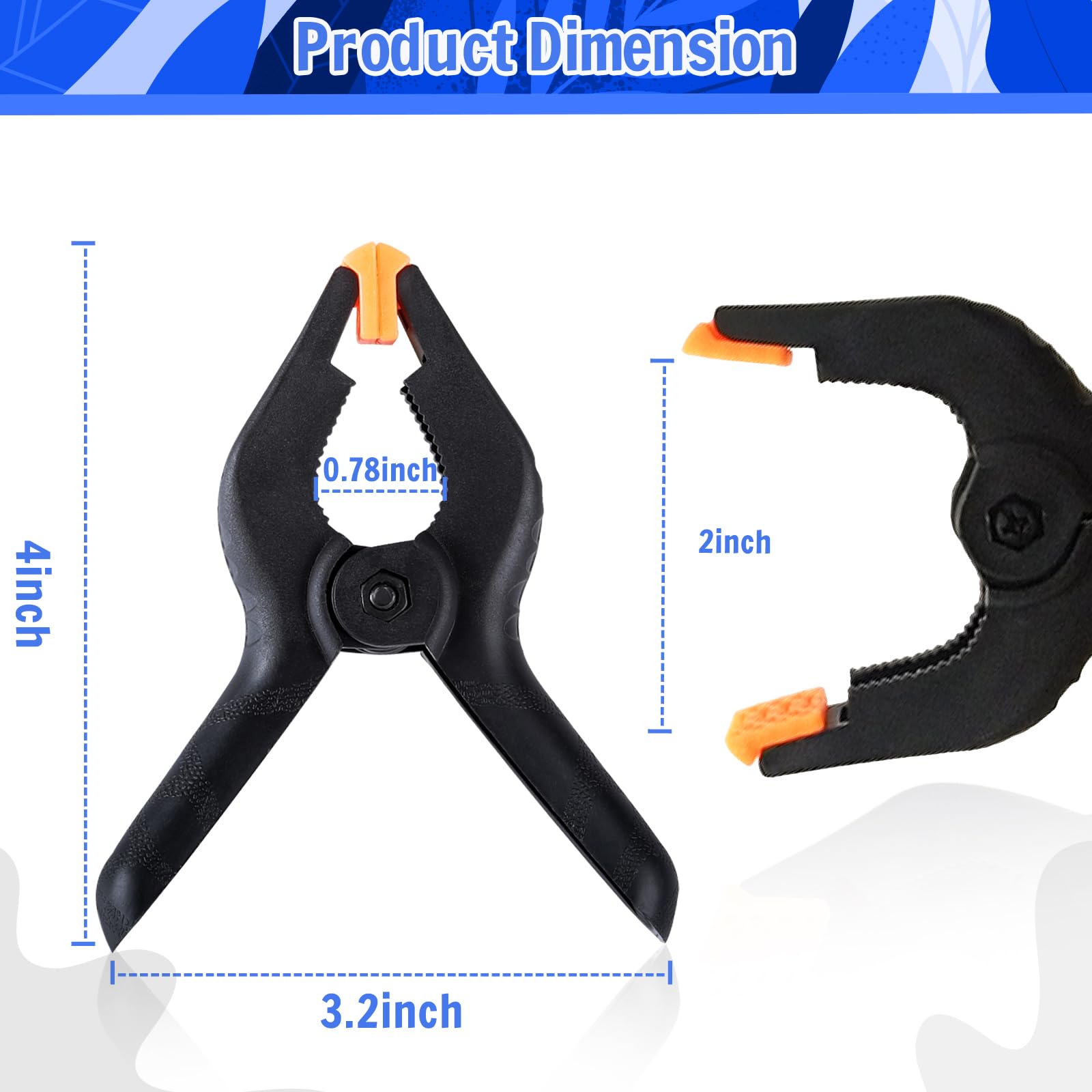 Snapklik.com : 15 Pack Pool Cover Clamps For Above Ground Pools, 4 Inch ...