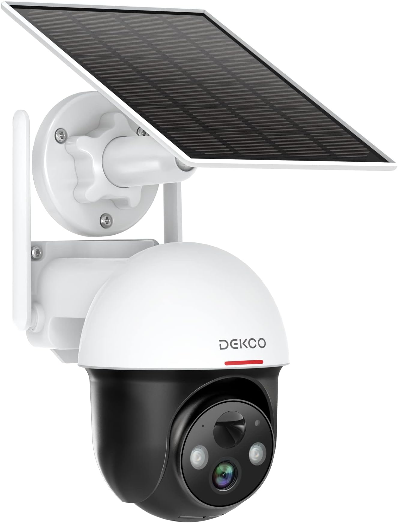 Amazon.com : DEKCO 2K Solar Security Camera Wireless Outdoor, 360 ...