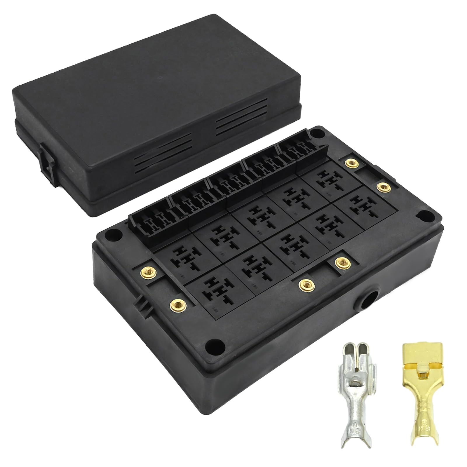 Amazon.com: EATAKWARD 12V Automotive Fuse Relay Box 10 Slot Bosch Style ...