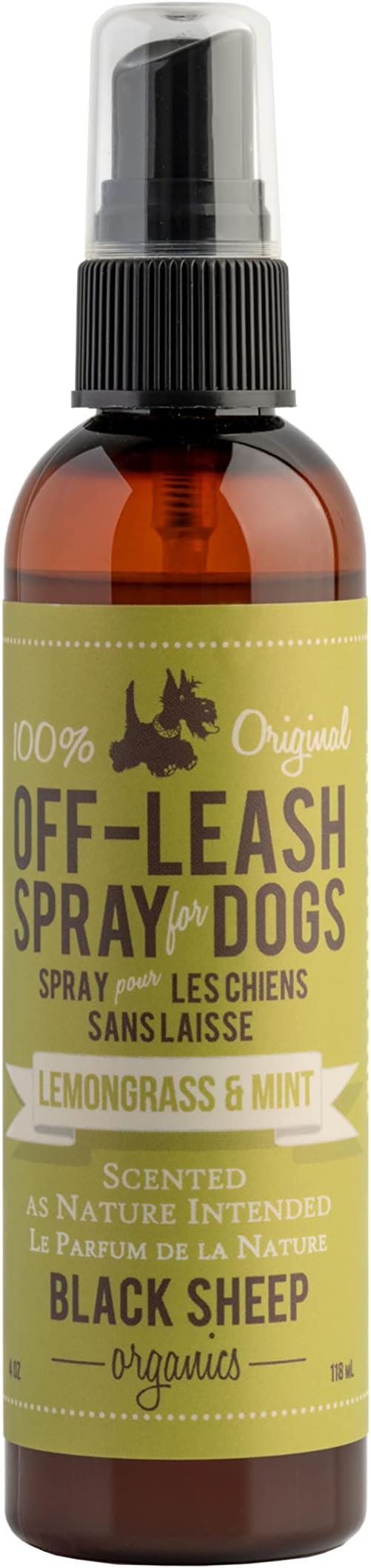 Black Sheep Organics Lemongrass & Mint Dog Coat Spray -Dog Odor ...