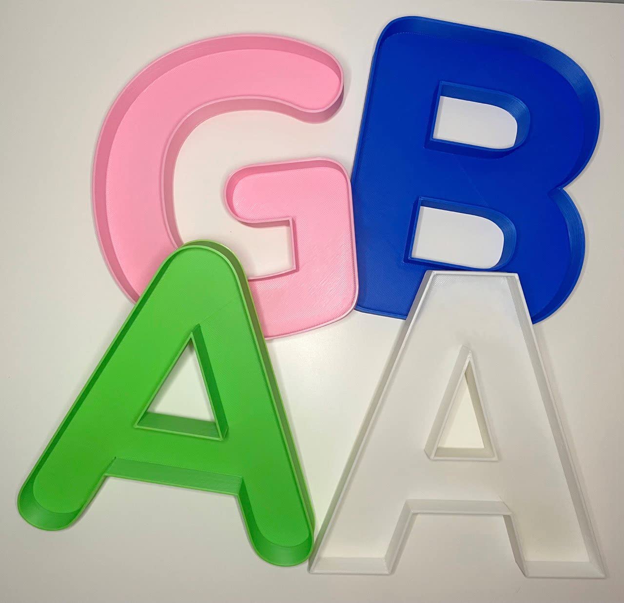 Buy Hard Durable 10 inch Fillable Letter Boxes for Baby Shower Gender ...