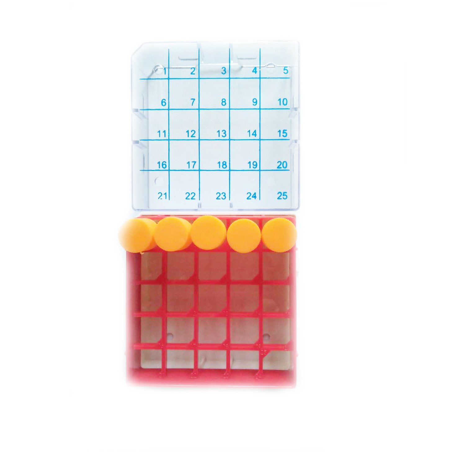 Snapklik.com : 5 PCS Polycarbonate CryoBox Vial Rack, Freezer Storage ...