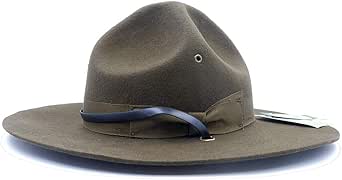 Military Campaign Hat Drill Sergeant Instructor Mountie Ranger Hat 100% ...