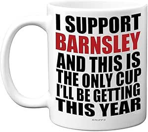Funny Football Mug Gift for Barnsley Fans - Footy Only Cup - Joke Xmas ...
