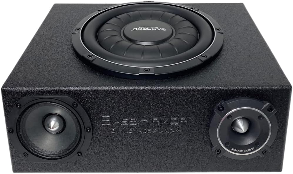 Amazon.com: Menace Audio BASSARMOR MA-SBA10FR 10" Full Range Subwoofer ...