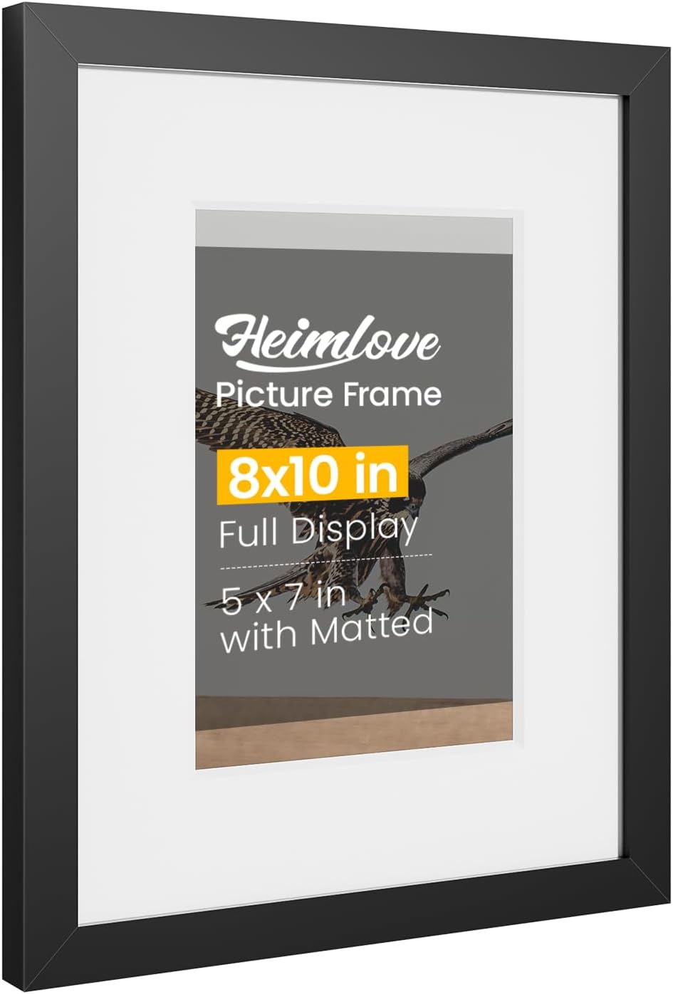 Amazon.com - 8x10 Black Picture Frame,8 x 10 Picture Frame Display ...