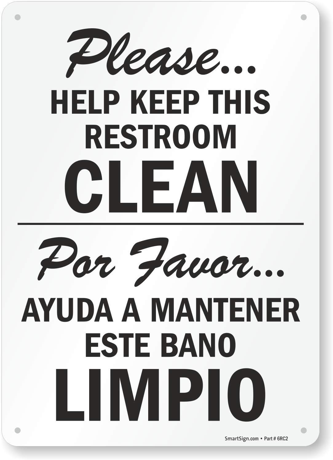 Amazon.com: Vincenicy Metal Sign Great Aluminum Tin Sign Think Clean ...