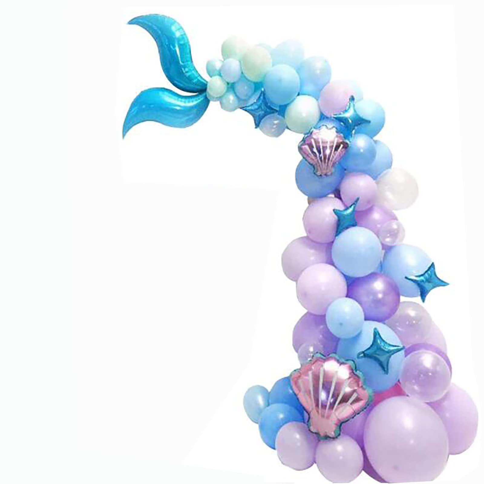 Buy Blue Mermaid Balloon Garland Kit Mermaid Tail Balloons Arch for ...