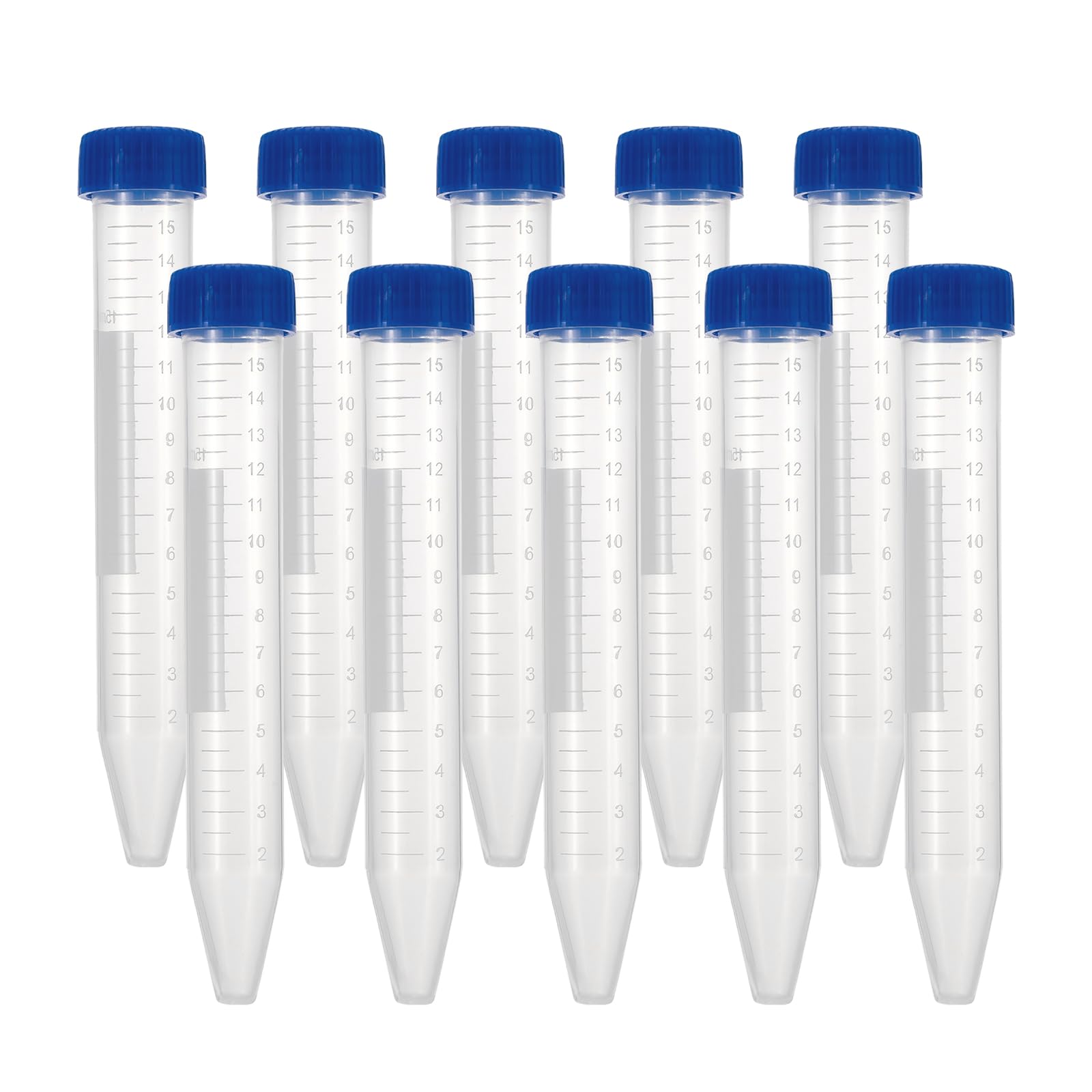 Jiuwu Conical Centrifuge Tubes 15ml 10pcs Sterile Plastic Test Tubes ...