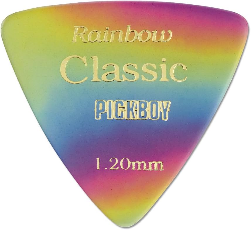 Amazon.com: Pickboy Vintage Triangle Pick, Rainbow, Cellulose, 1.20mm ...