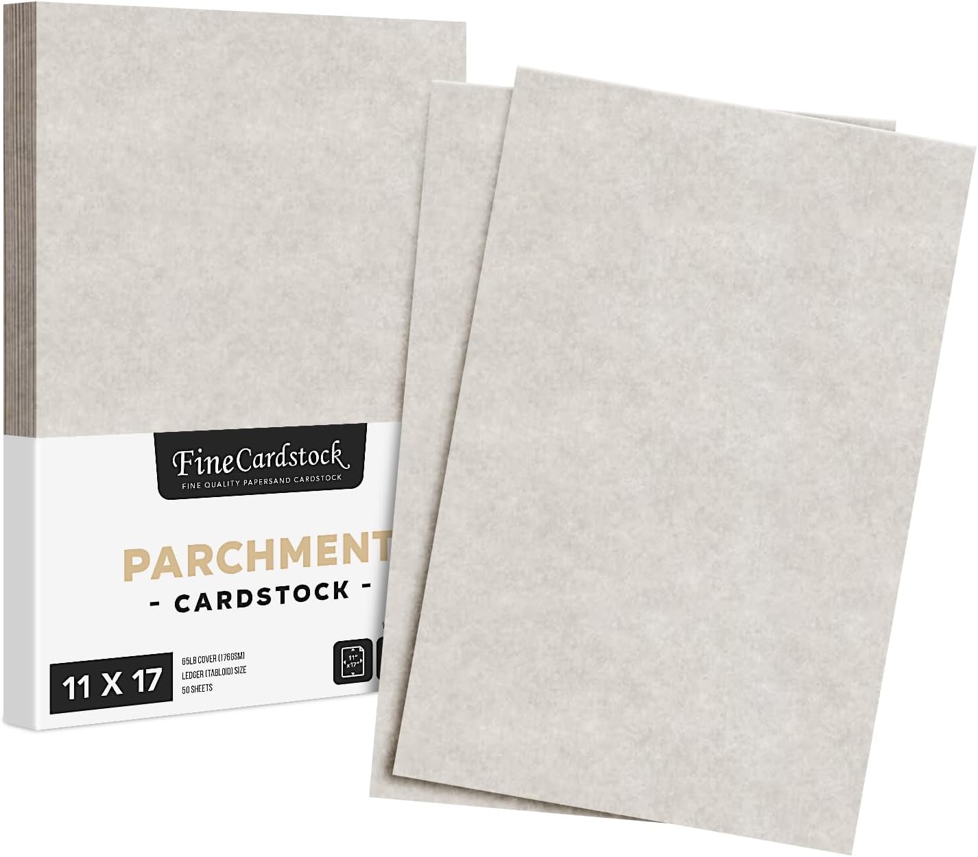 Amazon.com : Stationery Parchment Card Stock Nice Paper, 65lb Cover ...