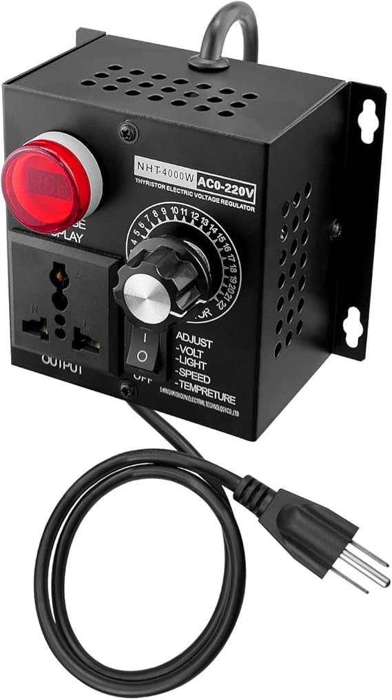 PNYZIK AC Variable Fan Speed Controller Fit for Fan Electric Motor ...