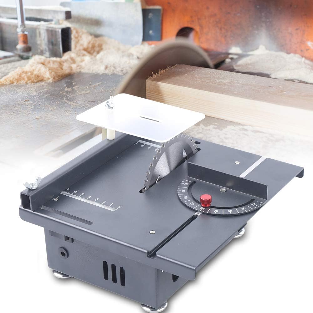Xuthusman 100W Mini Table Saw, DIY Circular Bench Top Saw + Blade for ...