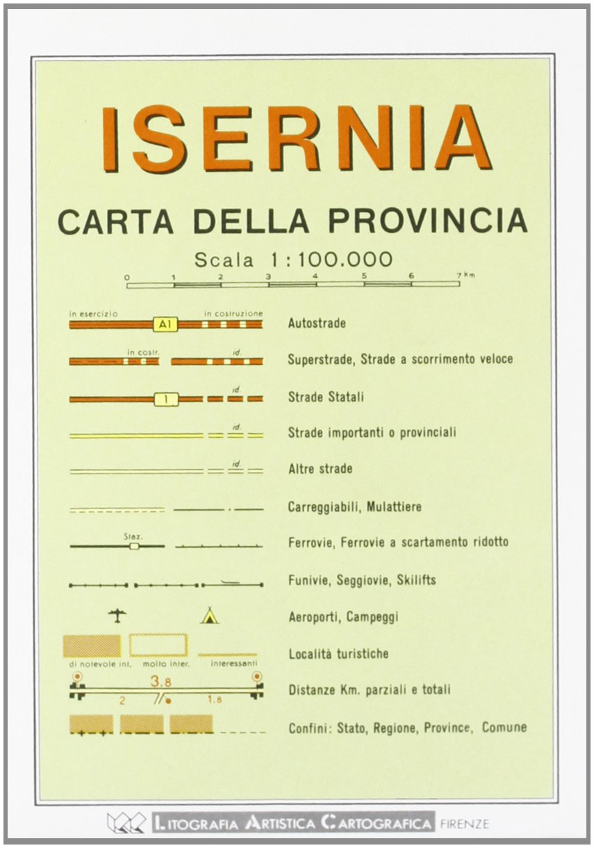 Isernia Provincial Road Map (1:100, 000): 9788879140324: Books - Amazon.ca