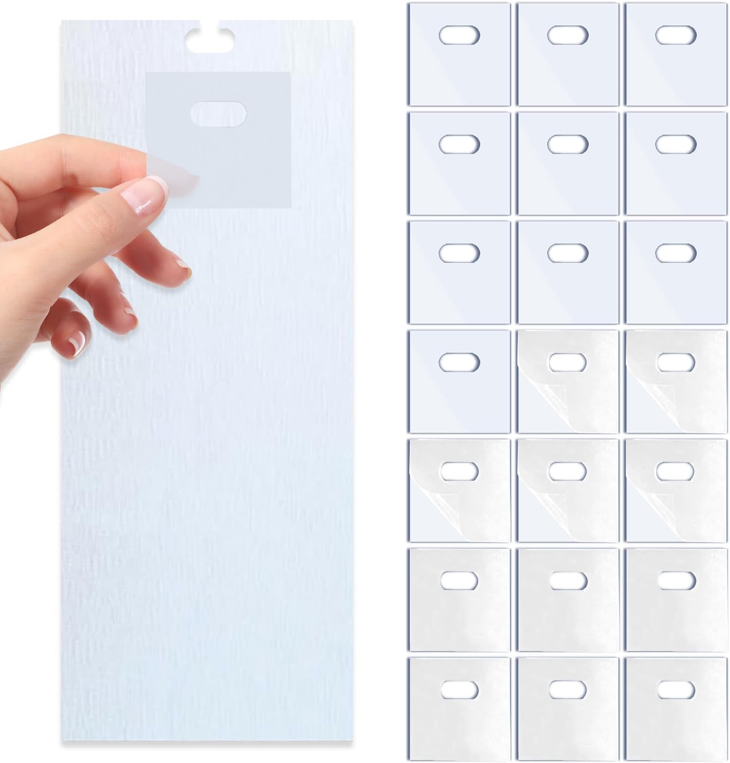 Amazon.com: 60 Pcs Vertical Blind Repair Tabs Clear Vertical Blinds ...