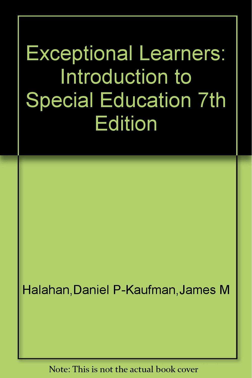 Exceptional Learners: Introduction to Special Education 7th Edition ...
