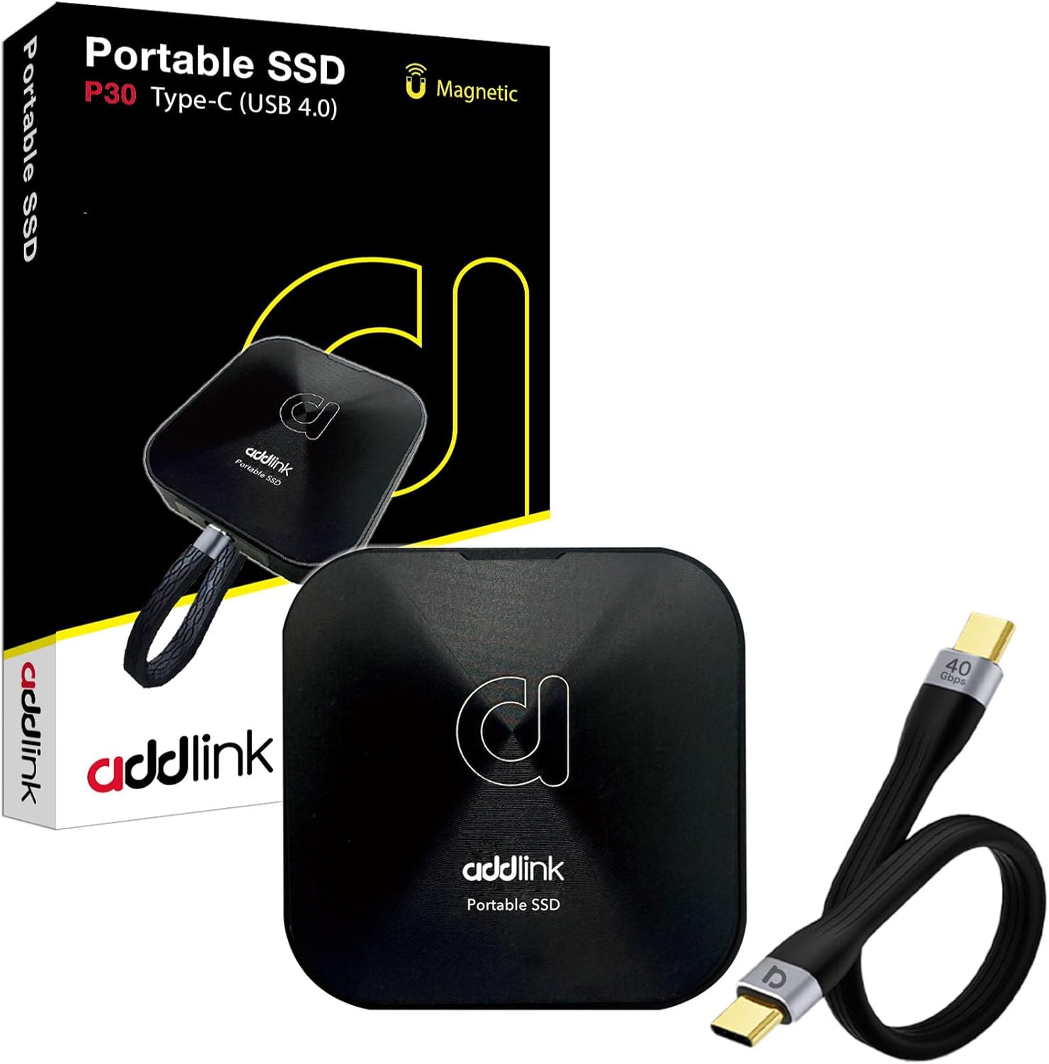 Amazon.com: Addlink P30 1TB External SSD USB4 4000MB/s Type C ...