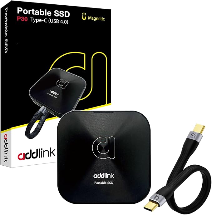 Amazon.com: Addlink P30 2TB External SSD USB4 4000MB/s Type C ...