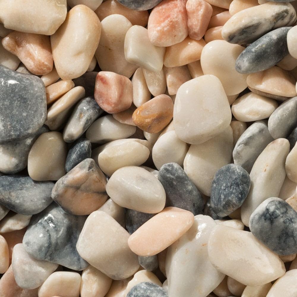 Long Rake Spar White Pebbles 20-40mm 20kgs Decorative Aggregate Gravel ...
