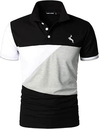 HOOD CREW Man’s Fashion Polo Shirts Short Sleeves Collared T-Shirts ...