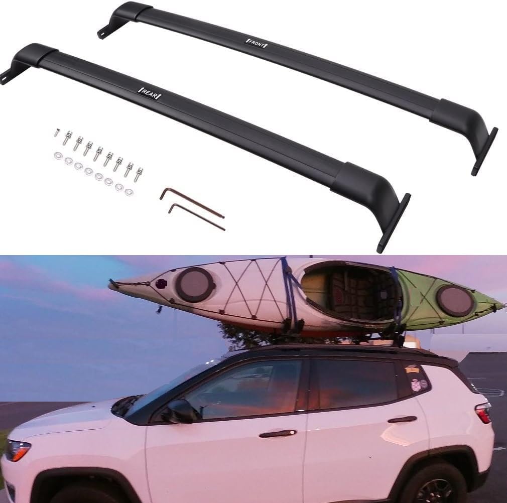 Amazon.com: Jeep Compass Roof Rack Cross Bars - Mopar Factory OEM ...