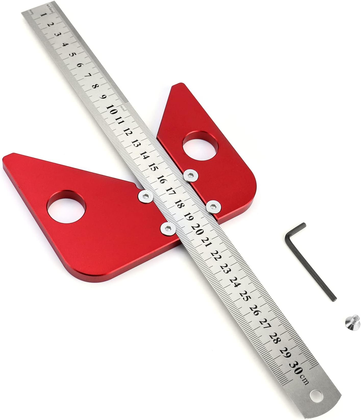 WOODRIVER Zero Zero Center Finder - Construction Protractors - Amazon.com