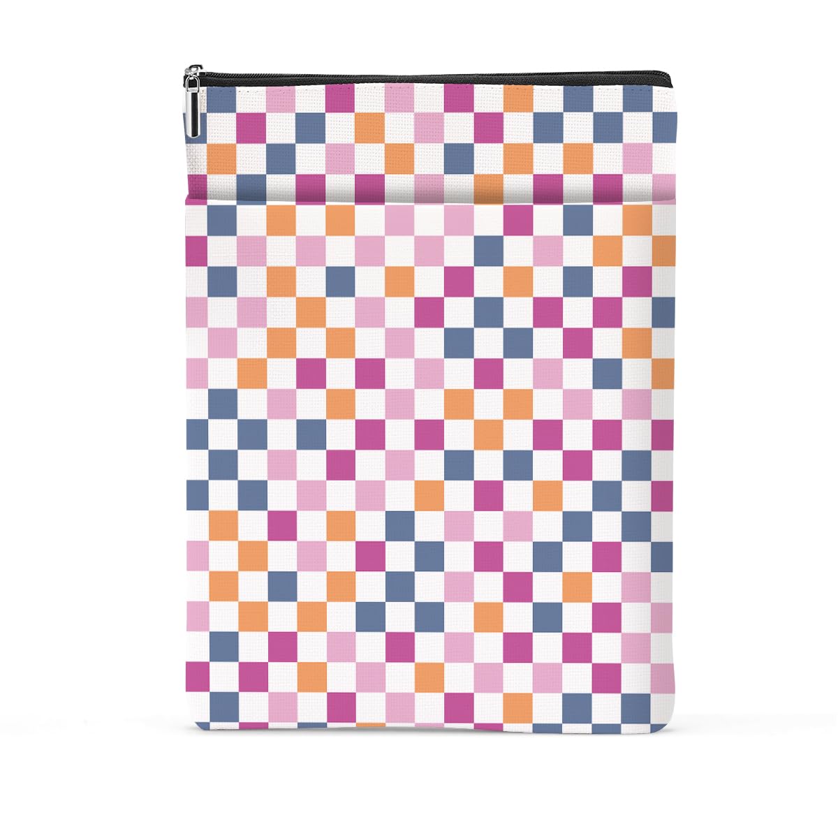 Amazon.com: Retro Plaid Book Lovers Gifts Book Sleeve Vintage Checkered ...