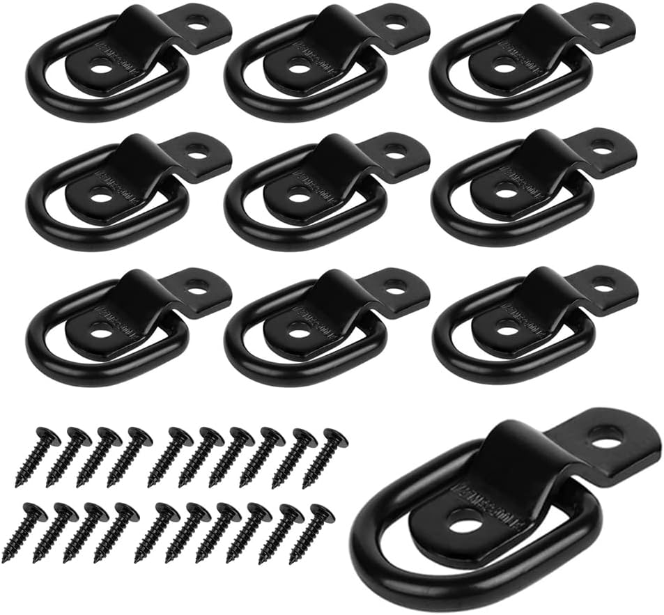 Amazon.com: D-Ring Tie Downs, Premium Anchor Lashing Ring with Mounting ...