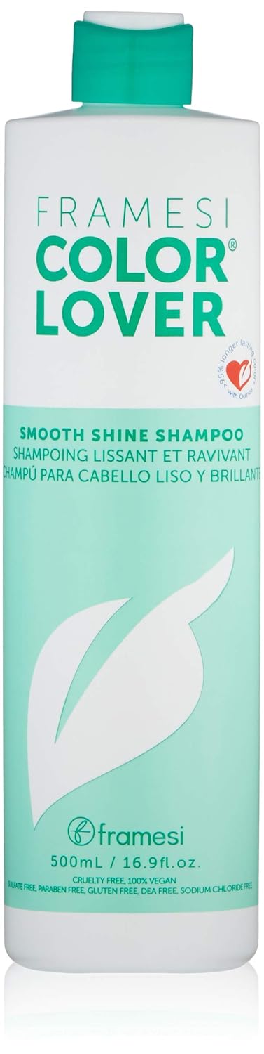 Amazon.com: FRAMESI Smooth Shine Sulfate Free Shampoo for Color Treated ...