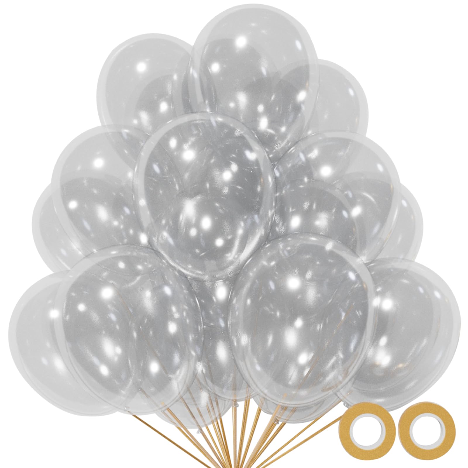 Amazon.com: 110pcs Clear Balloons, Clear Latex Balloons 12 inch ...