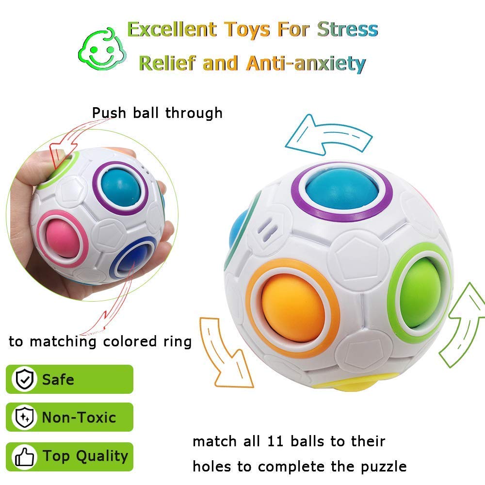 Sensory Fidget Toys Pack 24 PCS, Stress and Anxiety Relief Tools Bundle ...