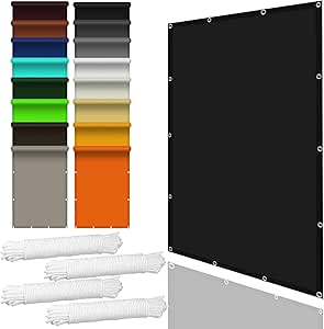 Amazon.co.jp: Rain Shade 3.5 x 8 m Awning Water Repellent Shade Rain ...