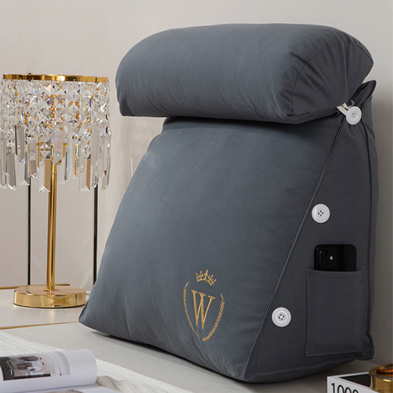 Amazon.com: BAHULA Wedge Pillow Triangle Reading Pillow, Triangle ...